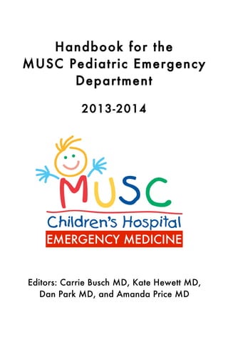 MUSC Pediatric Emergency Medicine Handbook 2013 | PDF