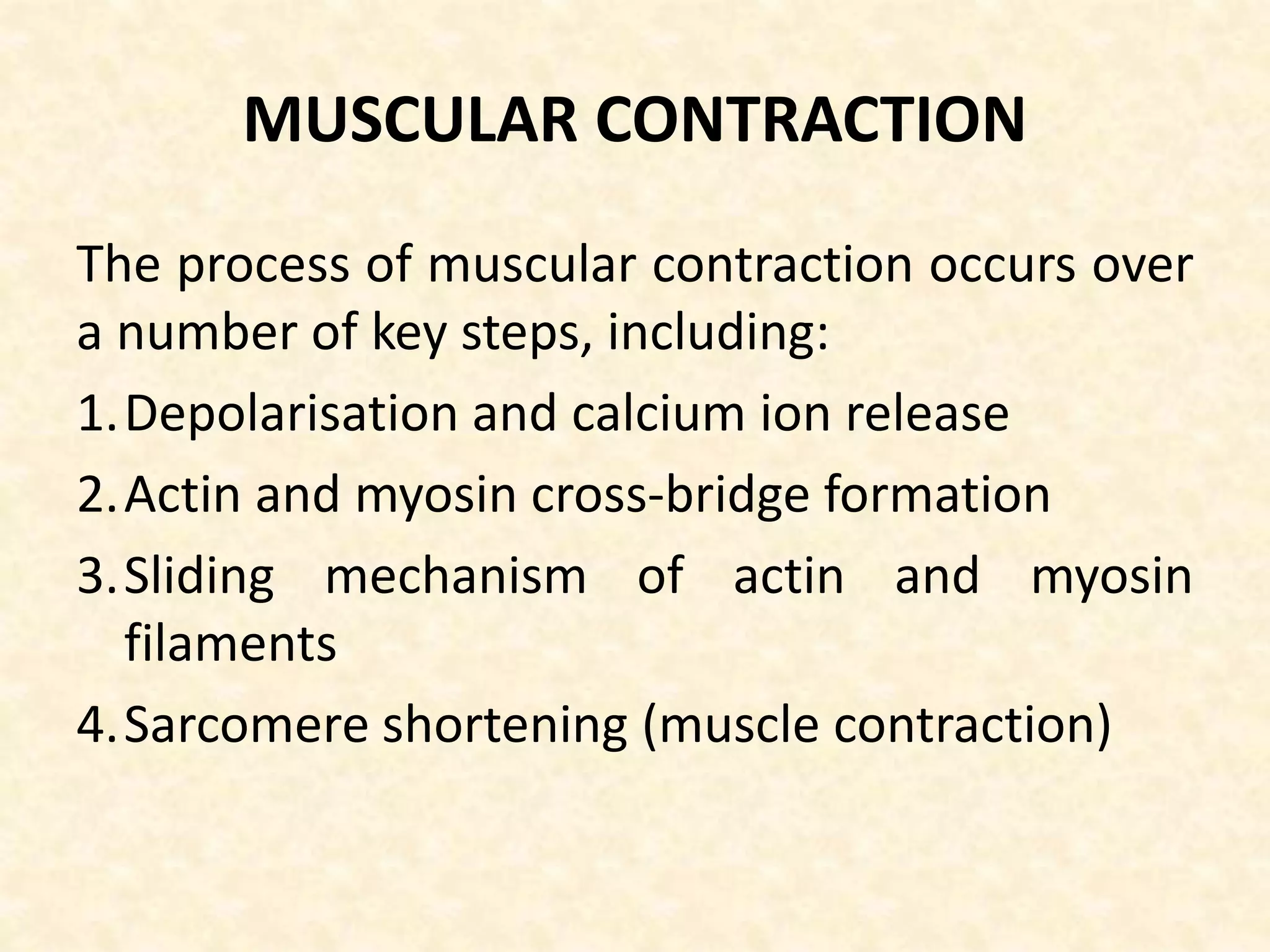 Muscular contraction | PPTX