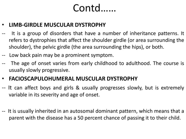 Muscular Dystrophies.pptx | Diseases and Conditions | Medical Health