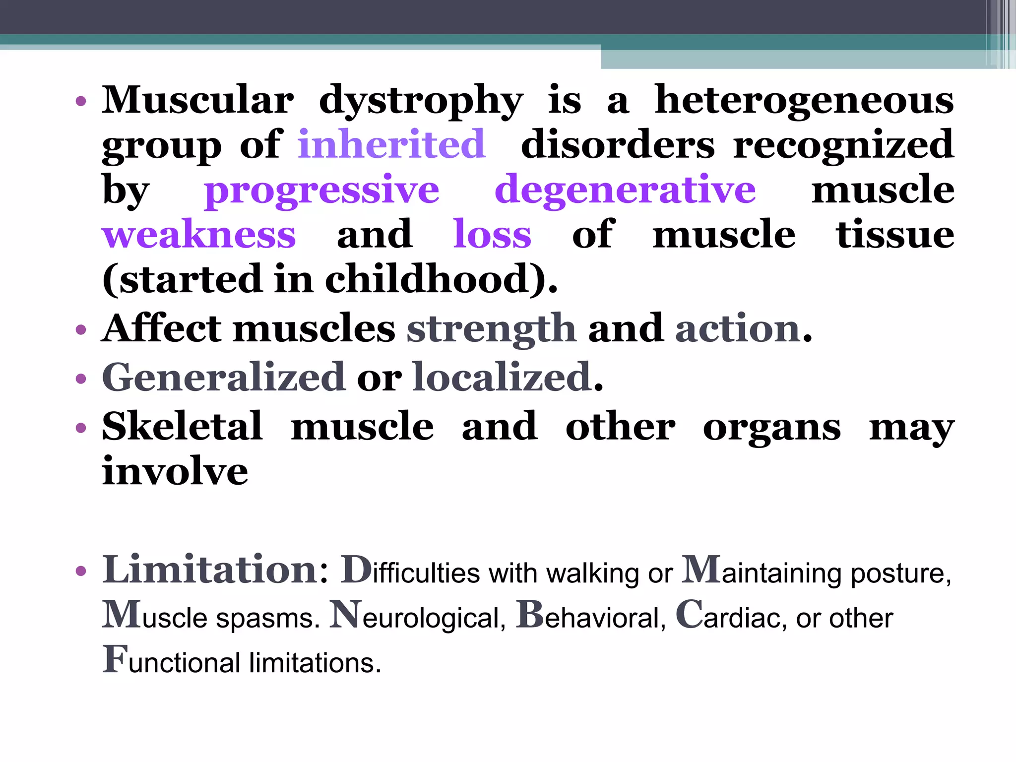 Muscular dystrophy | PPT