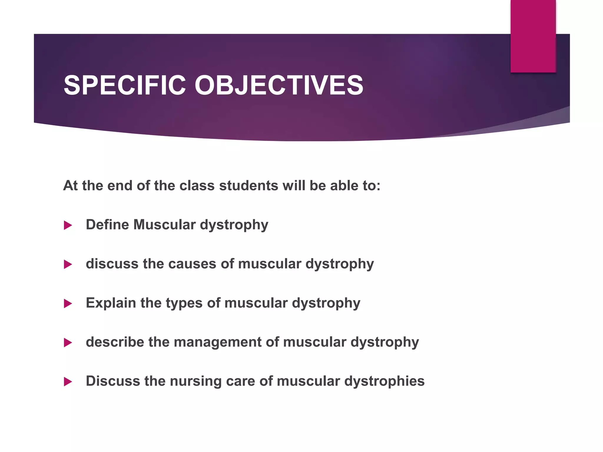 Muscular dystrophy | PPTX