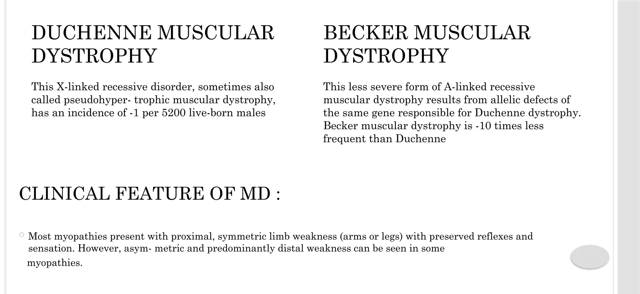 Muscular dystrophy.pptx with clinic features | PPT