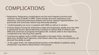 MUSCULAR DYSTROPHY, TYPES AND PROGNOSIS PPT | PPTX