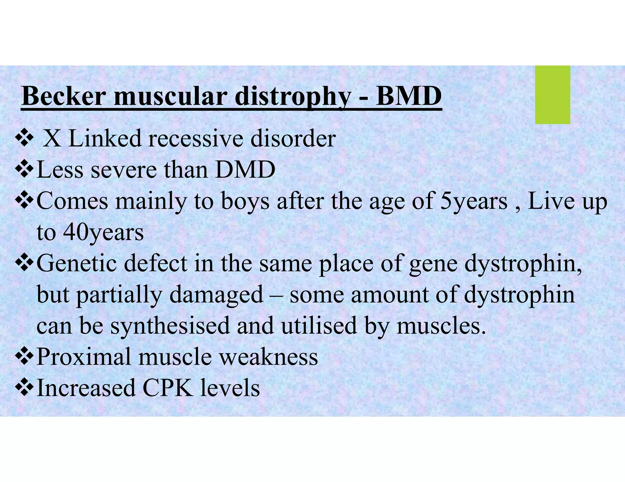 MUSCULAR DYSTROPHY PPT pdf | PDF
