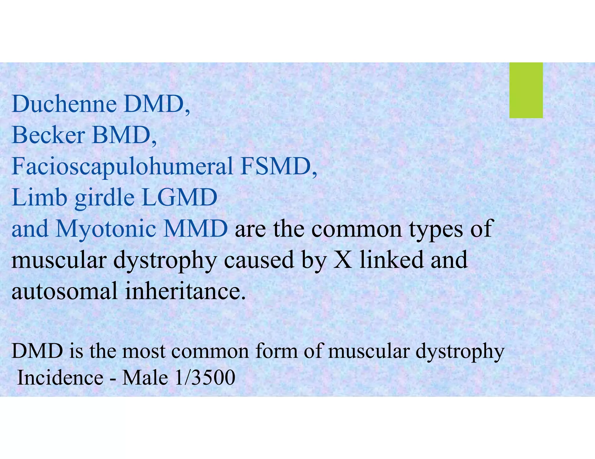 MUSCULAR DYSTROPHY PPT pdf | PPT