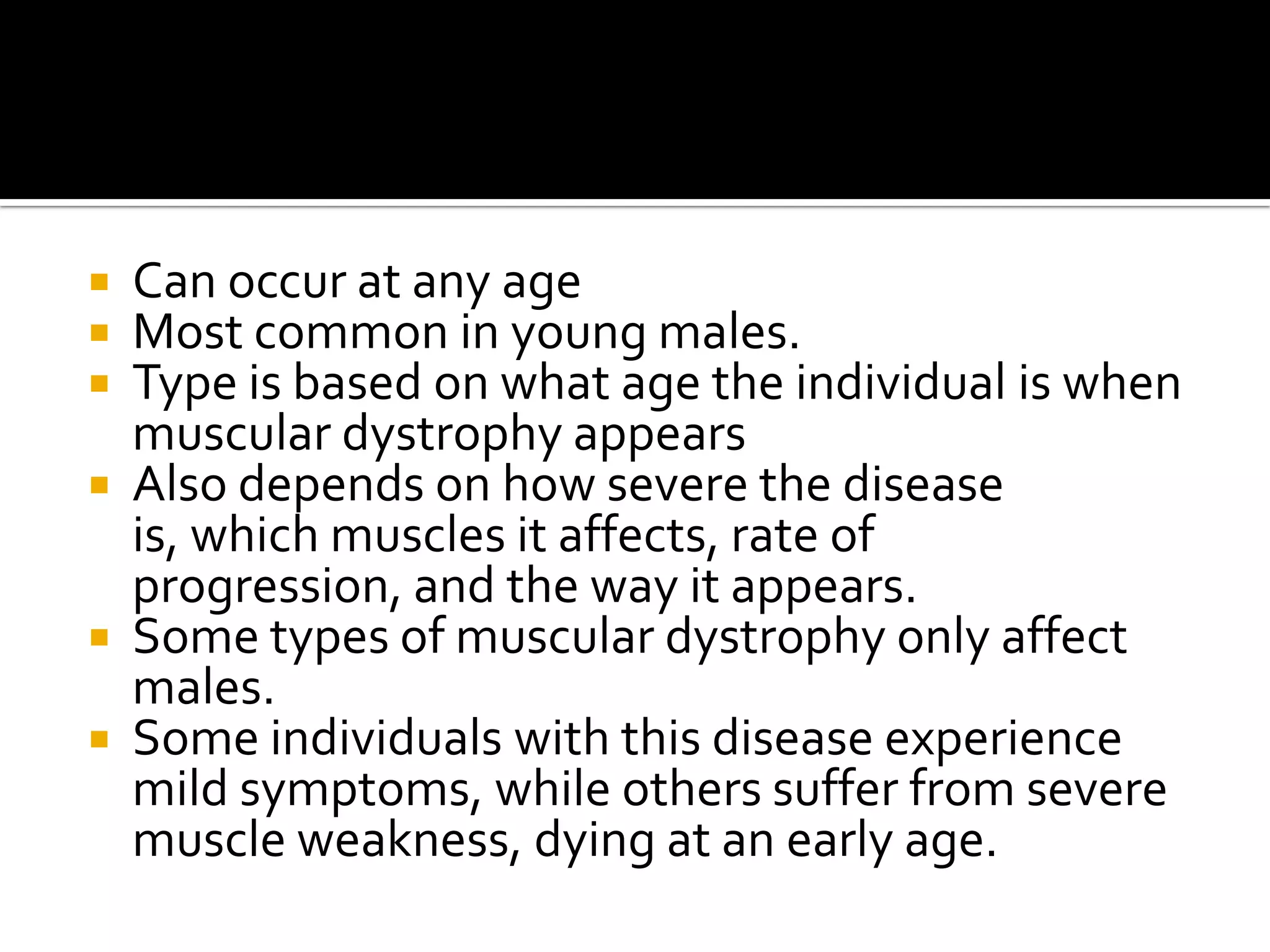 Muscular dystrophy presentation | PPTX