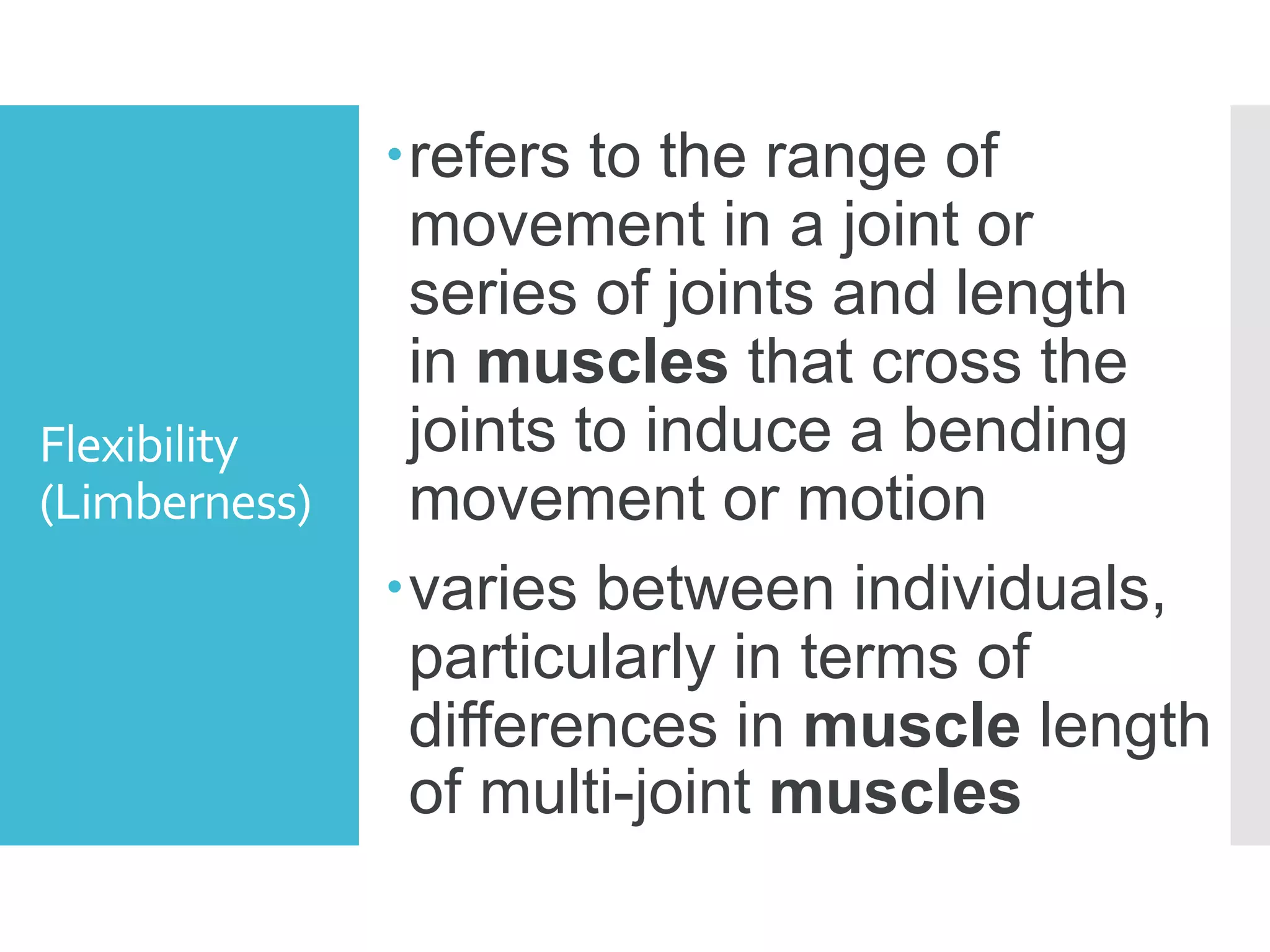 Muscular flexibility | PPTX