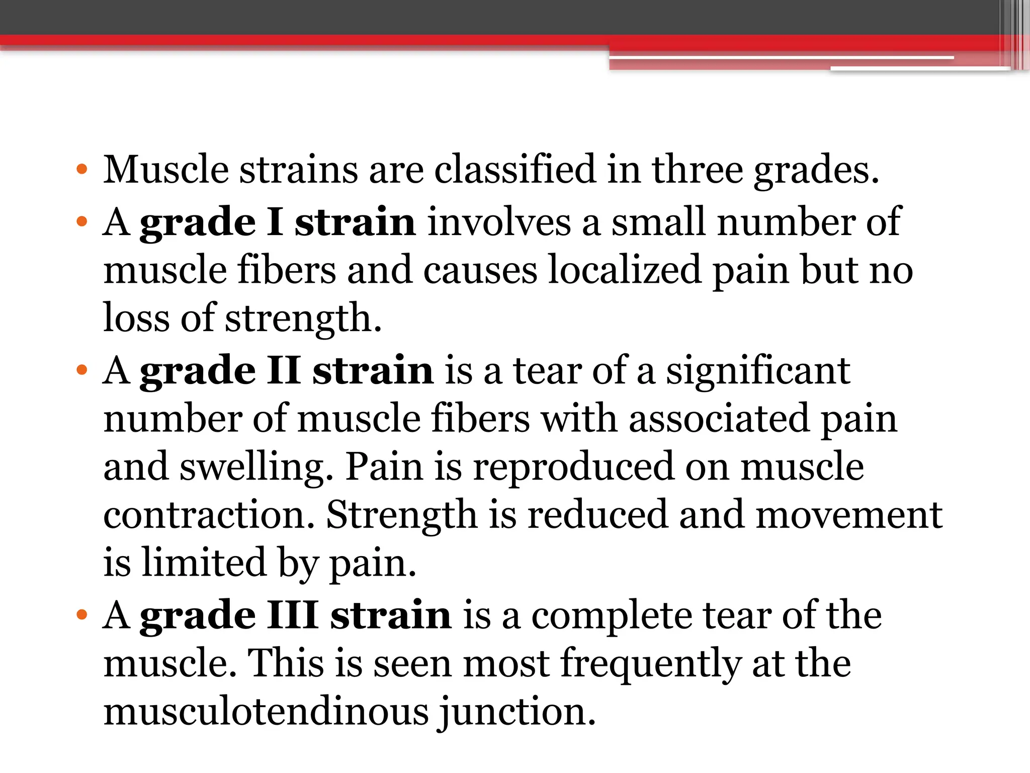muscular strain and contusion.pptx. . | PPTX