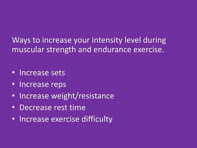 Muscular strength and endurance | PPTX | Bodybuilding | Sports
