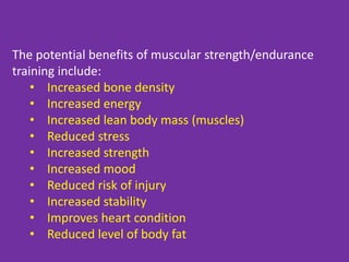 Muscular Strength And Endurance