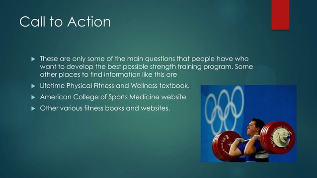 Muscular strength and endurance powerpoint | PPTX | Fitness and ...