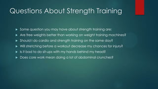 Muscular strength and endurance powerpoint | PPTX