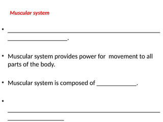 Muscular System and LAB powerpoint with lab | PPTX