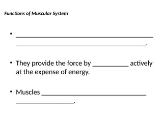 Muscular System and LAB powerpoint with lab | PPTX