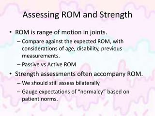 Muscular System Assessment | PPT