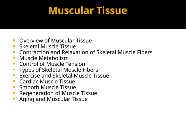 muscular tissue.- structure & Functionppt | PPTX