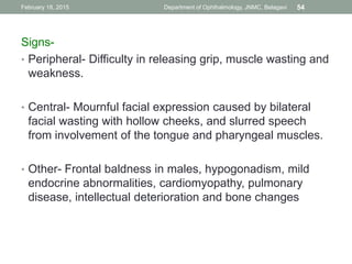 Musculofacial anomalies & Ocular Myopathies | PPTX
