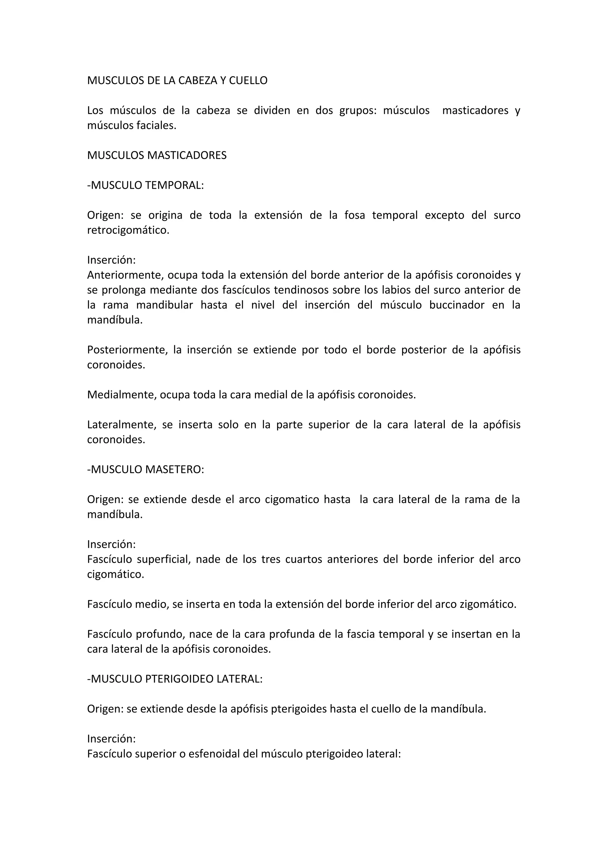 Musculos de la cabeza y el cuello | DOC