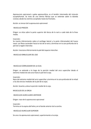Musculos de la cabeza y el cuello | DOC