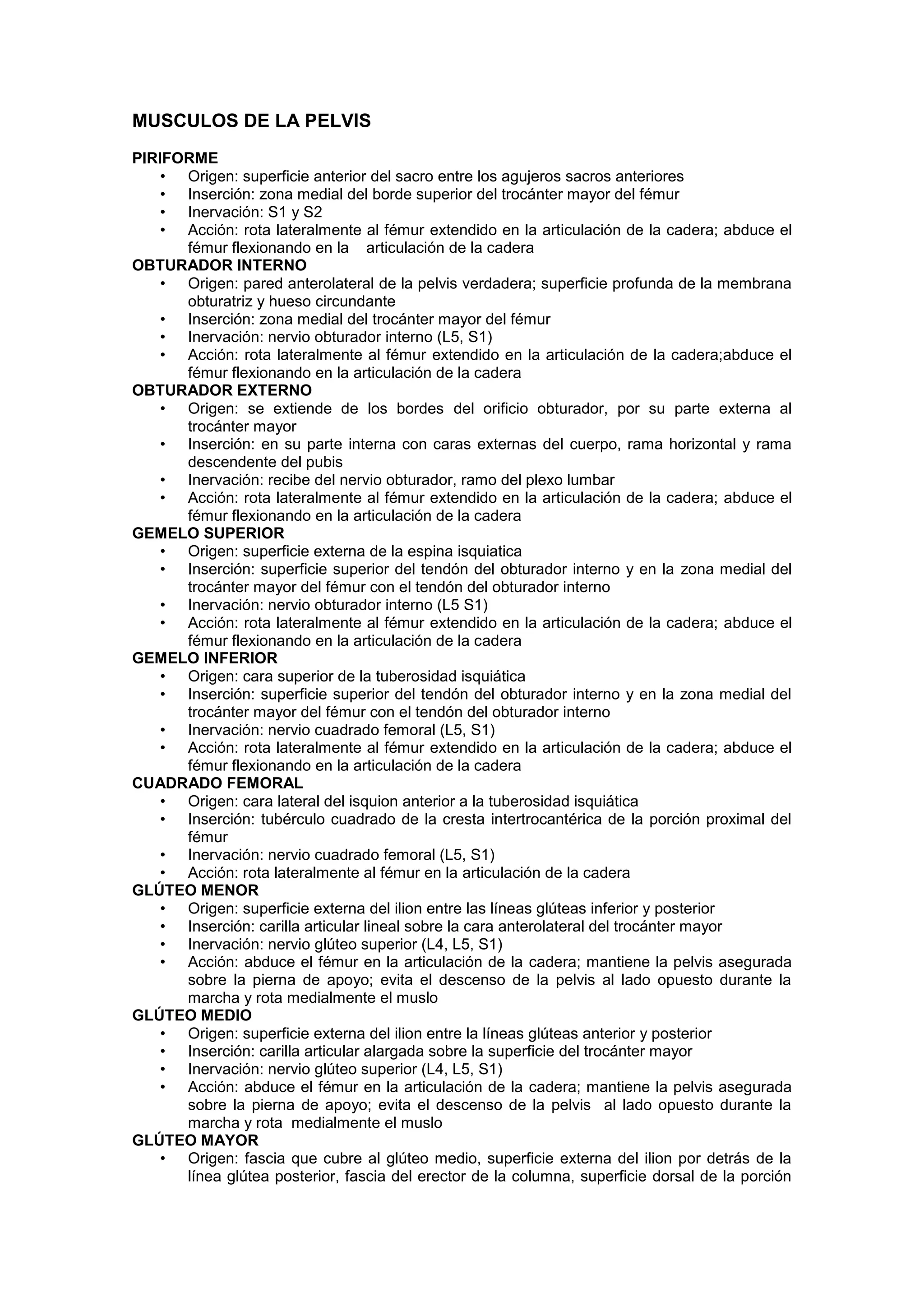 Musculos de la pelvis | DOC