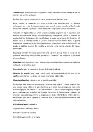 Musculos del oido | DOC