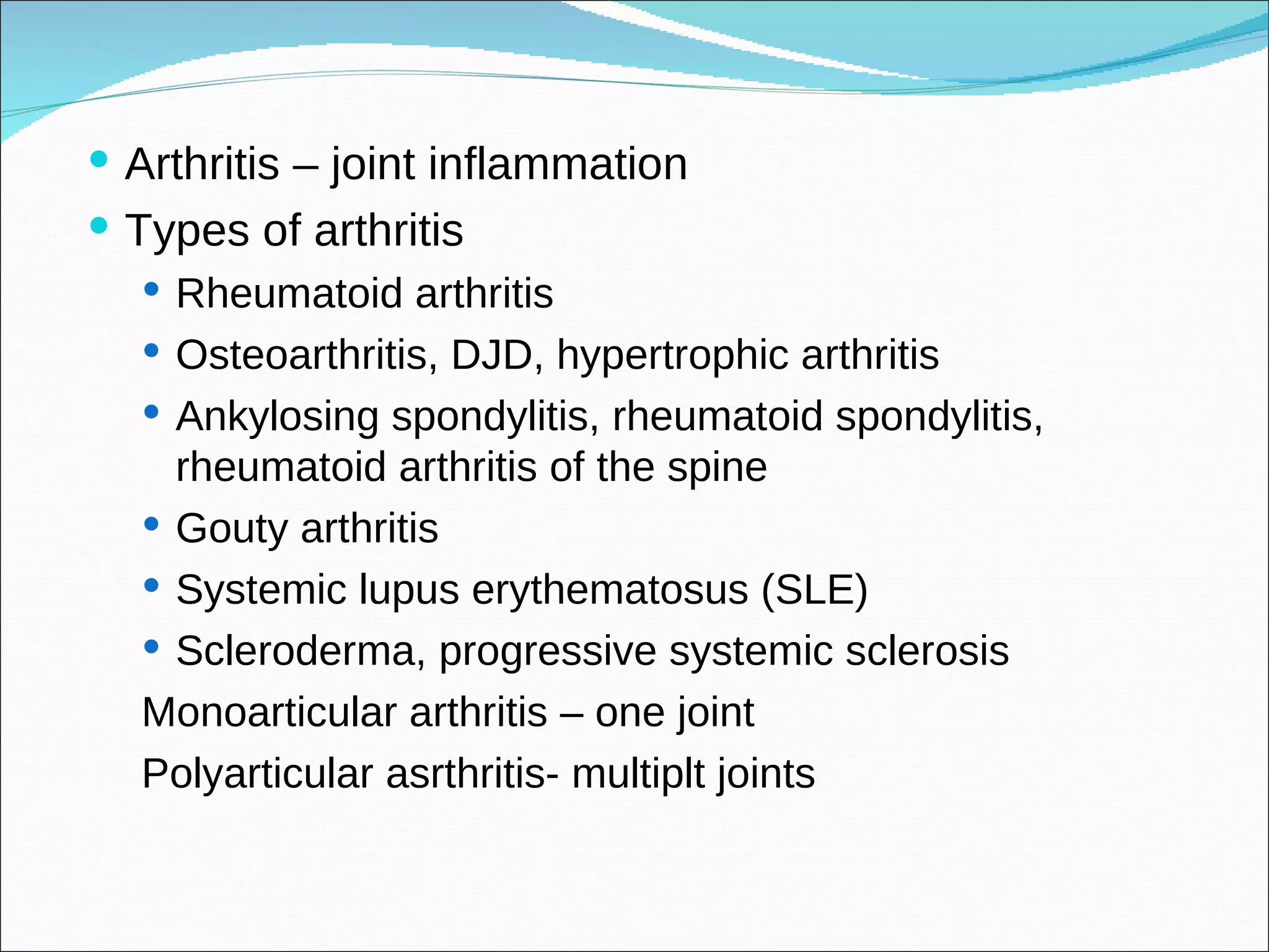 Musculoskeletal System Disorders | PPT