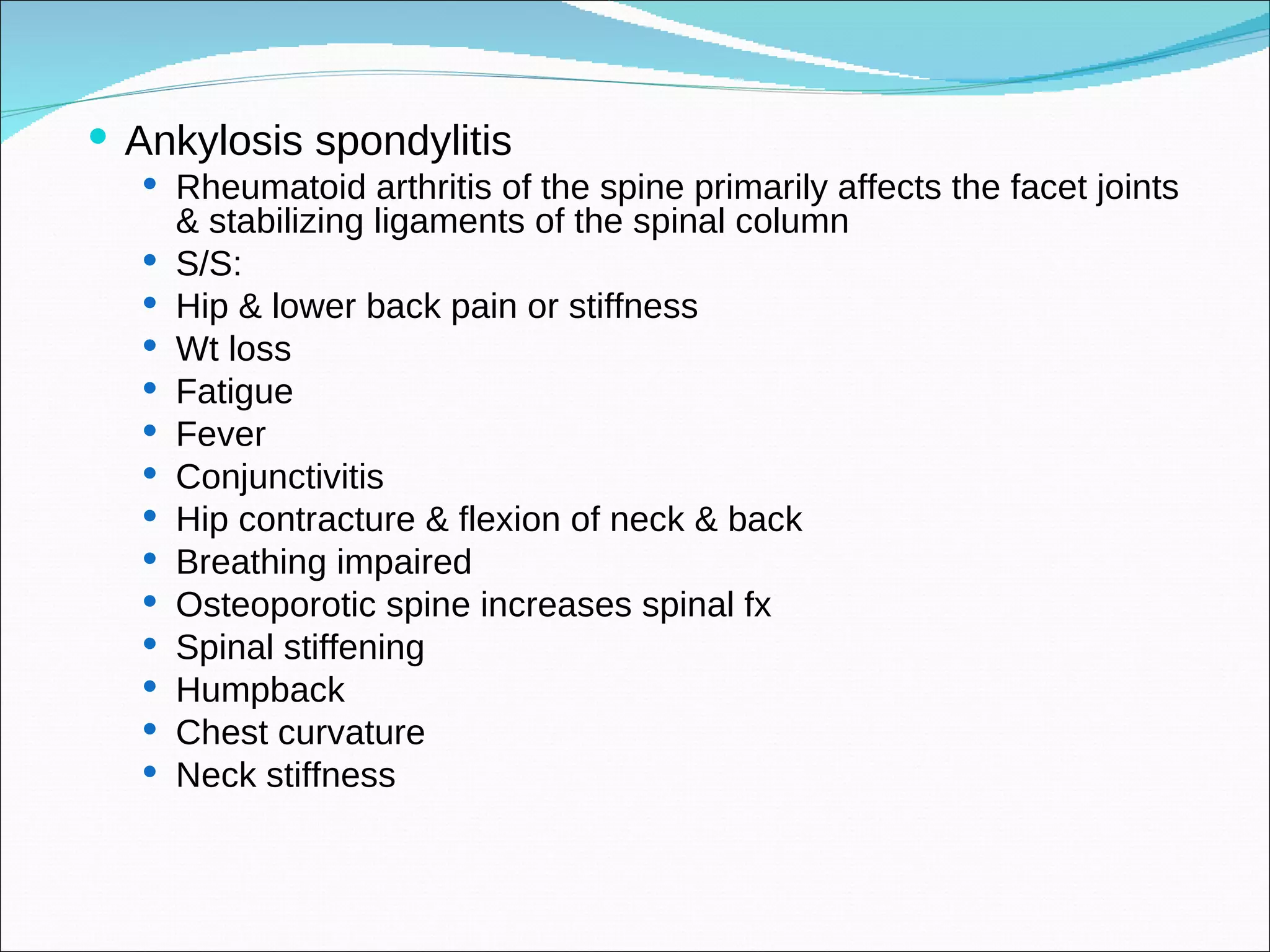Musculoskeletal System Disorders | PPT