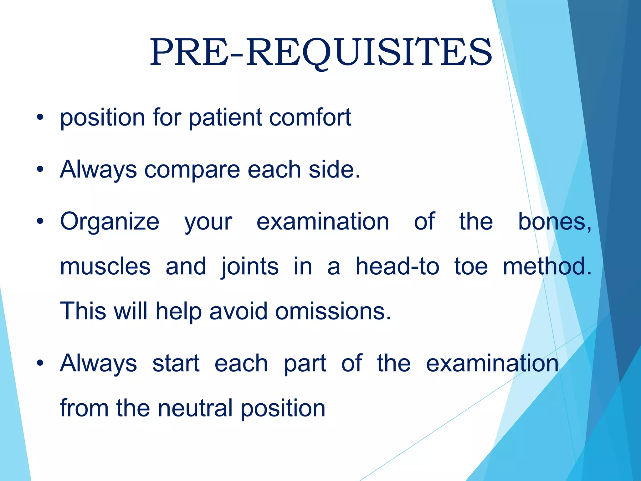 Musculoskeletal assessment | PPTX
