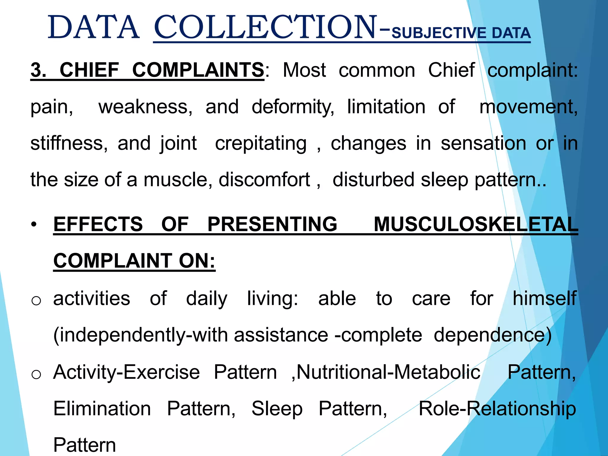Musculoskeletal assessment | PPTX