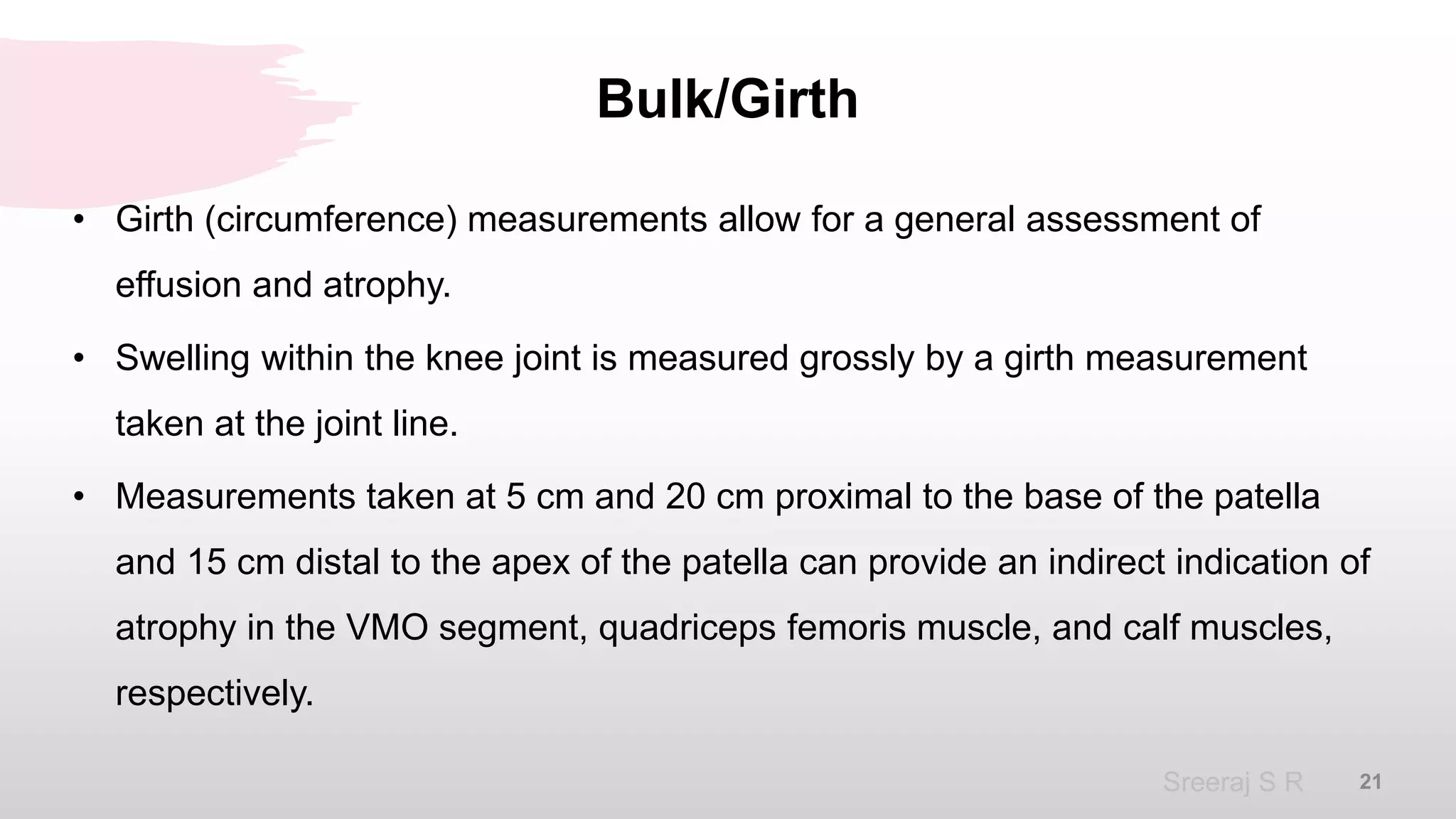 Musculoskeletal Assessment (Principles and Concepts for ...