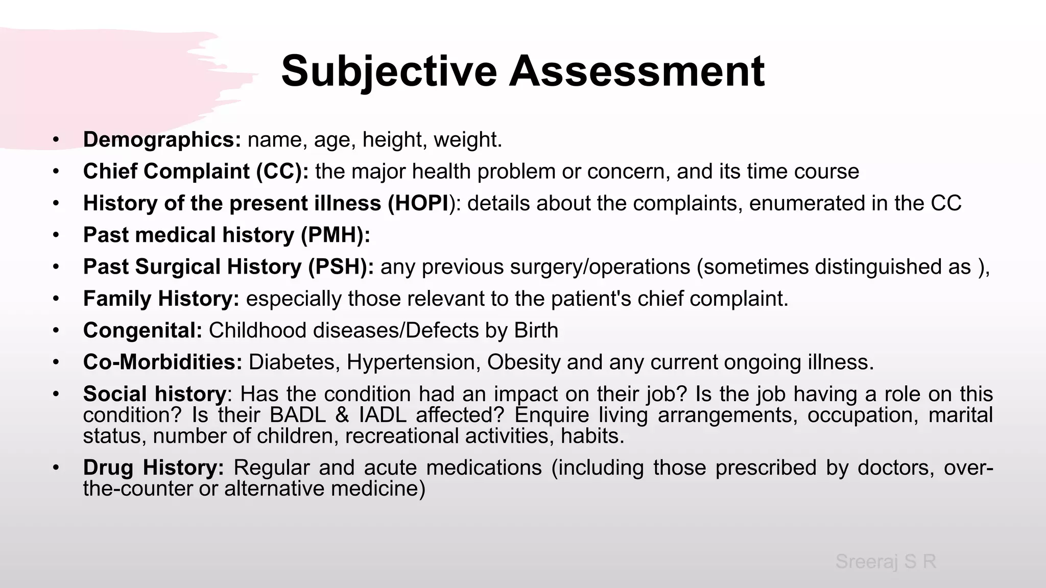 Musculoskeletal Assessment (Principles and Concepts for ...