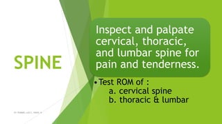 MUSCULOSKELETAL ASSESSMENT - Health Assessment | PPT