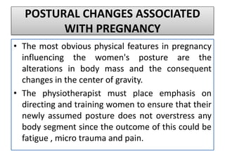 Musculoskeletal changes in pregnancy | PPTX