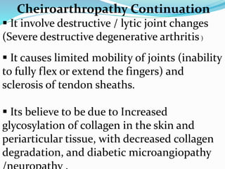 Musculo skeletal complication of diabetes mellitus | PPTX