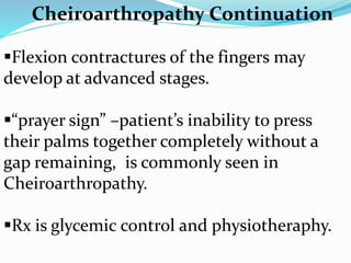 Musculo skeletal complication of diabetes mellitus | PPTX