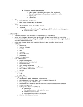 Musculoskeletal disorders notes | DOCX