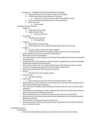 Musculoskeletal disorders notes | DOCX