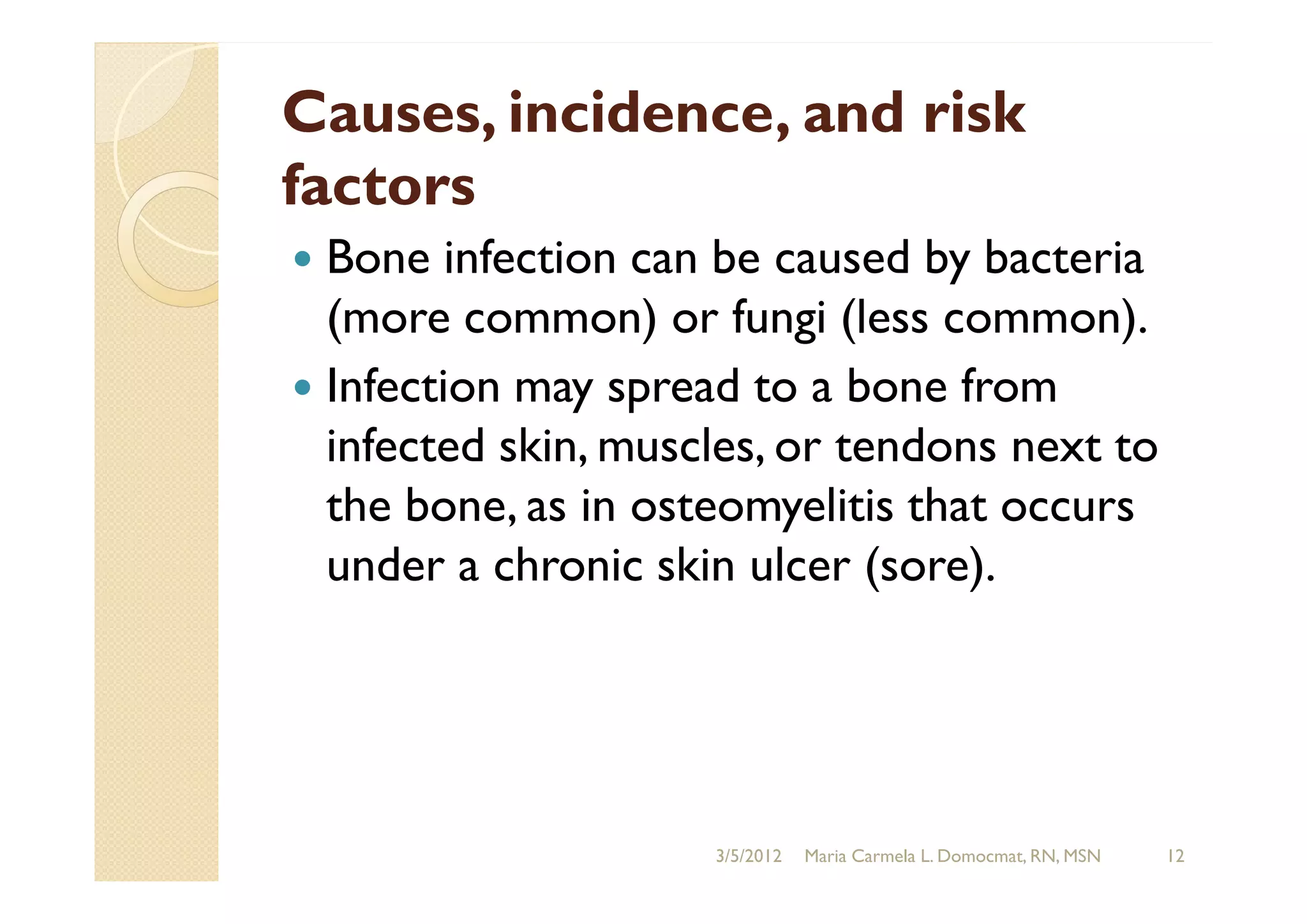 Bone and joint infections: Osteomyelitis, Septic Arthritis | PDF
