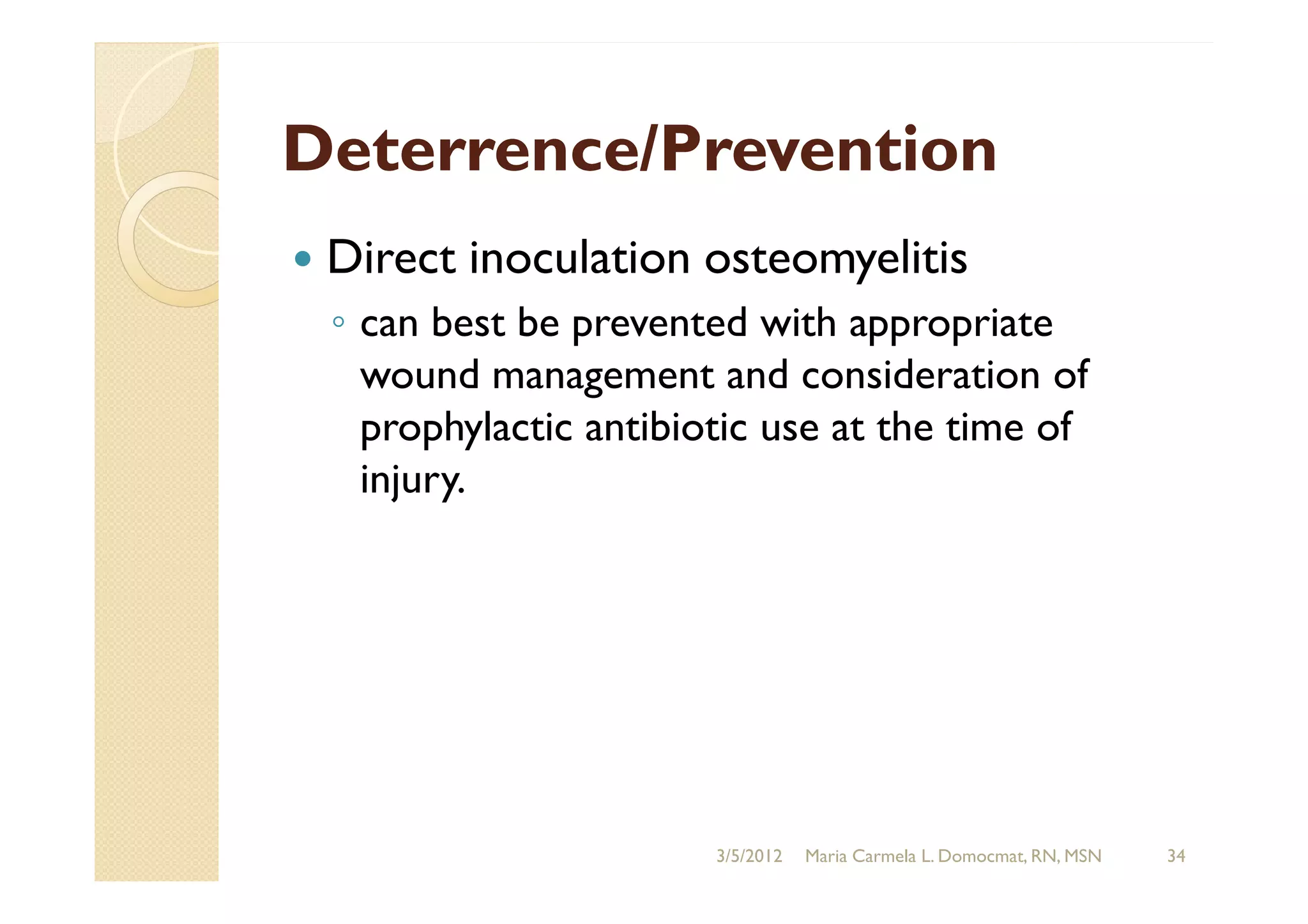 Bone and joint infections: Osteomyelitis, Septic Arthritis | PDF