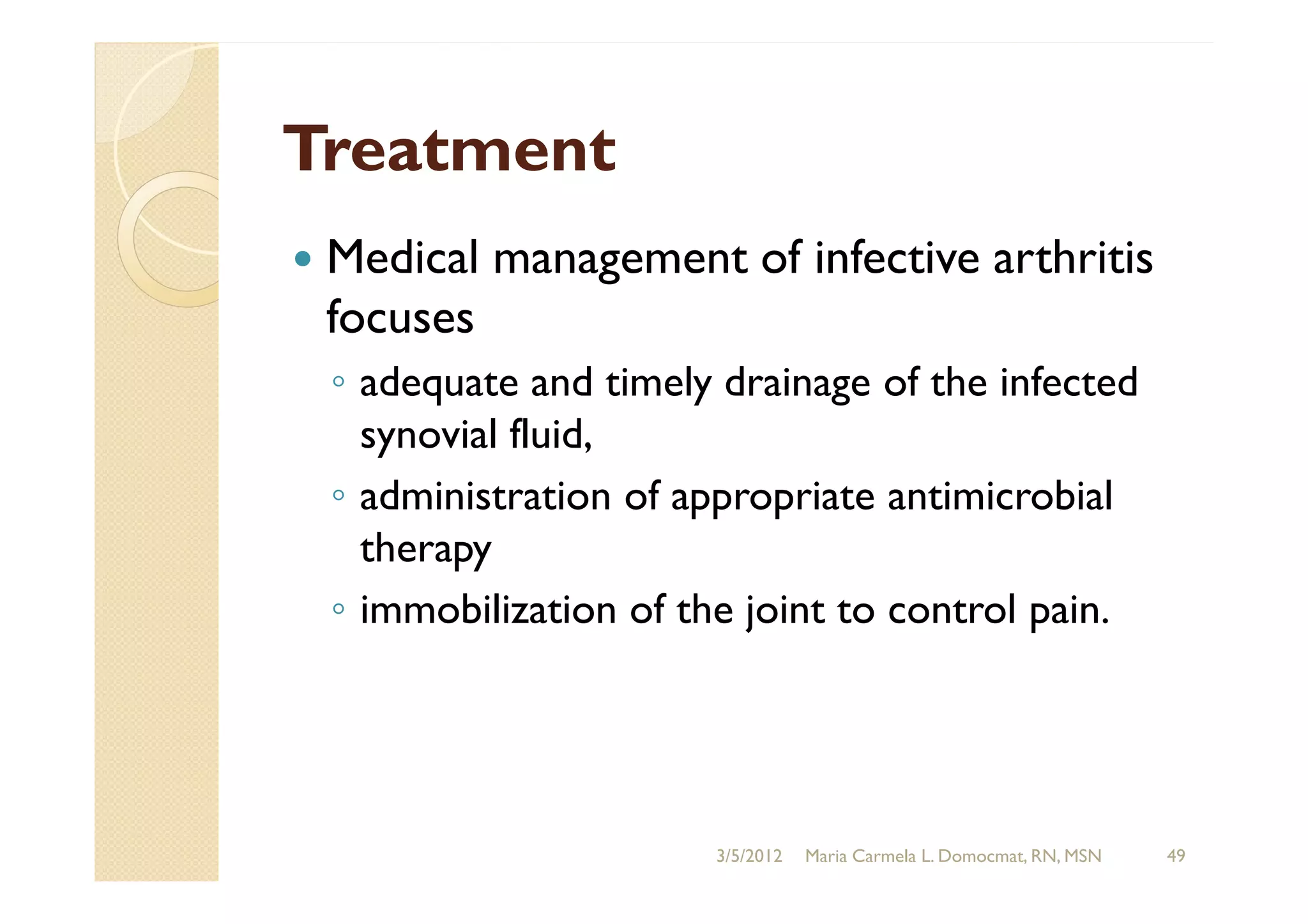 Bone and joint infections: Osteomyelitis, Septic Arthritis | PDF