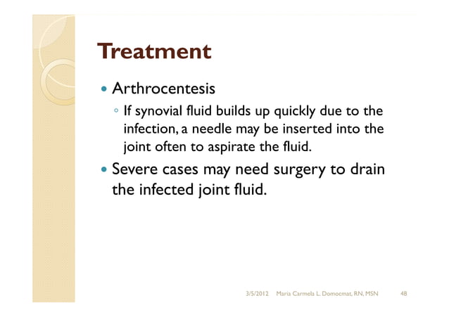 Bone and joint infections: Osteomyelitis, Septic Arthritis | PDF | Bone ...