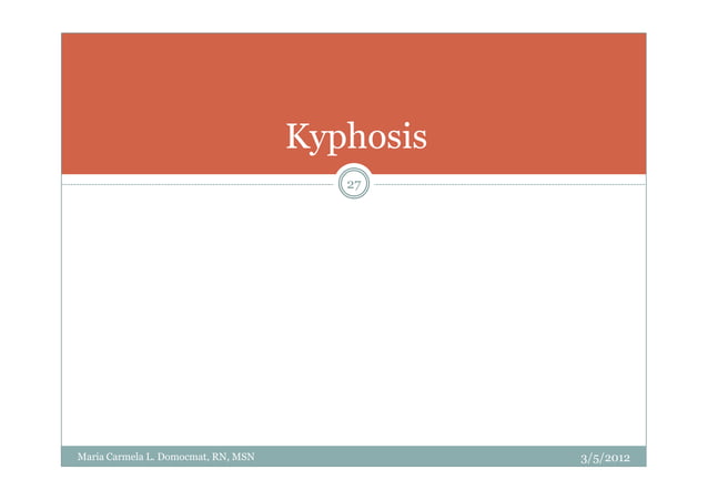 Spinal Column Deformities | PDF