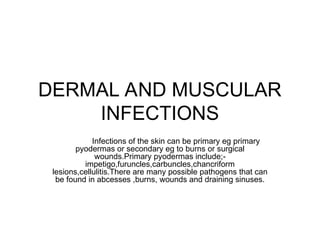 MUSCULOSKELETAL INFECTIONS for preclinical.ppt