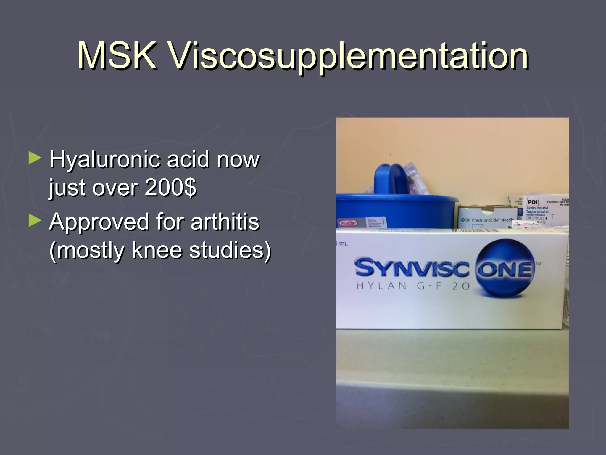 Musculoskeletal injections | PPT