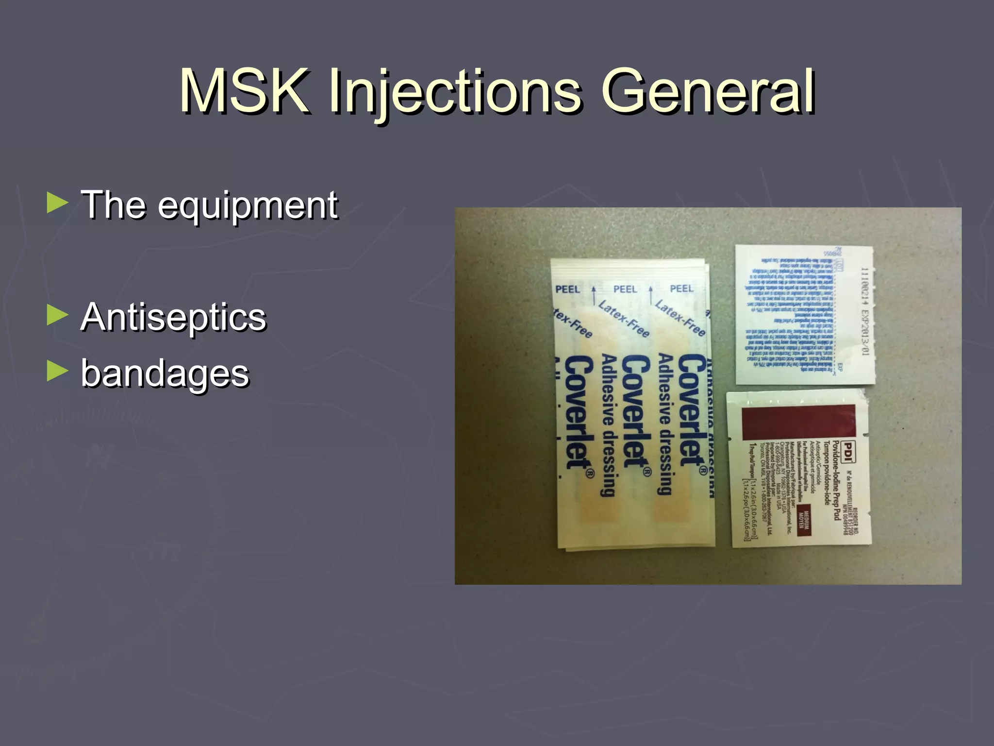 Musculoskeletal injections | PPT
