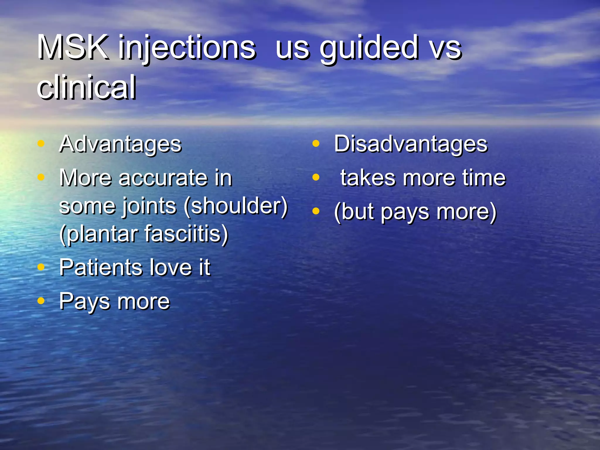 Musculoskeletal injections | PPT