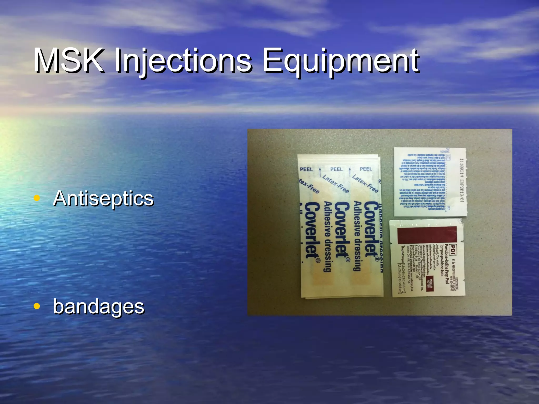 Musculoskeletal injections | PPT