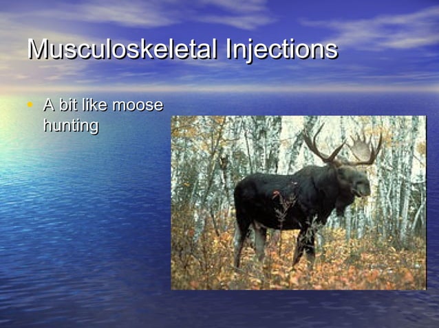 Musculoskeletal injections | PPT