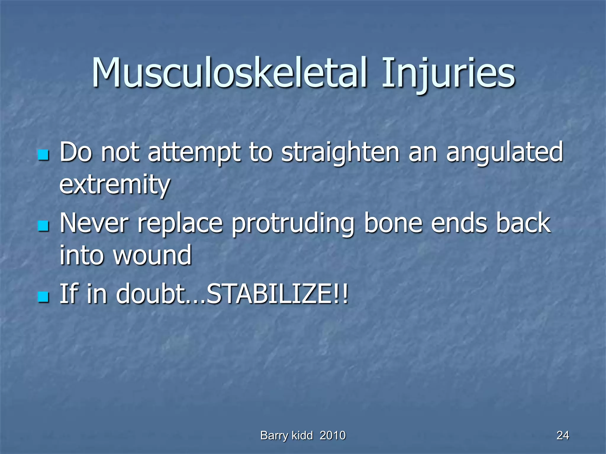 Musculoskeletal injuries | PPT