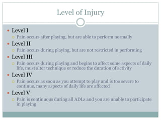 Musculoskeletal Injuries In Musicians 2008 | PPTX